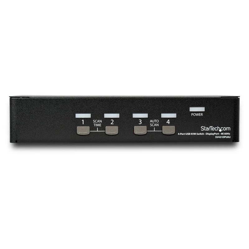 StarTech.com 4 Port DisplayPort KVM Switch, 4K 60Hz, Single Display ...