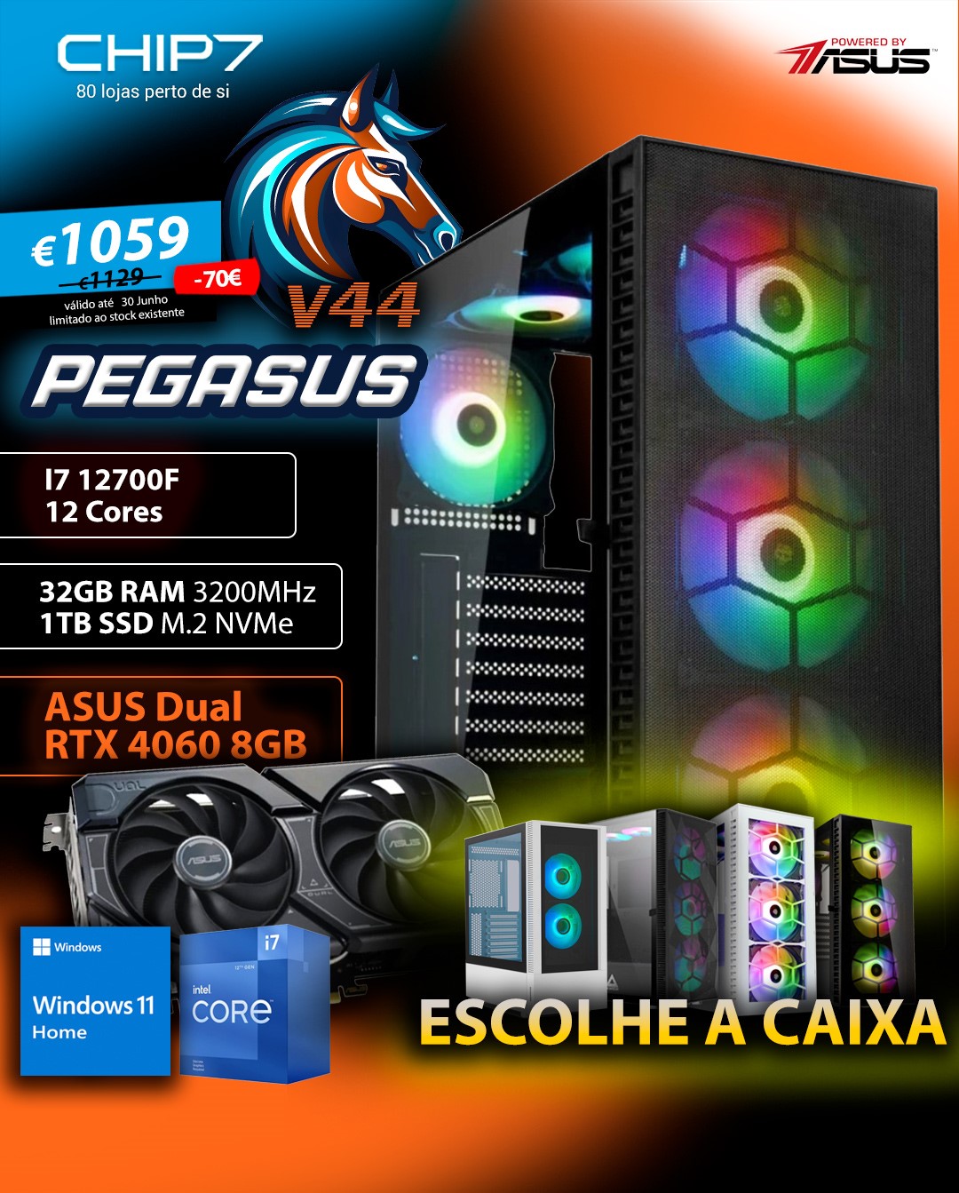 COMPUTADOR GAMING - I7 12700F / RTX 4060 8GB / 32GB RAM / 1TB SSD ...