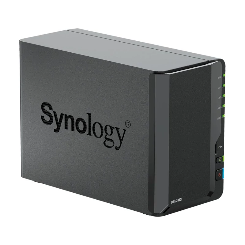 NAS Synology Disk Station DS224+ - 2 Baías -2.0GHz-2.7GHz 4-core - 2GB RAM | CHIP7