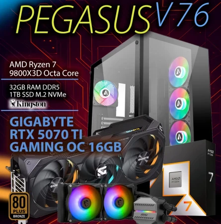 COMPUTADOR GAMING - AMD Ryzen 7 5700X / AMD RX 7800 XT 16GB / 32GB RAM / 1TB SSD - CHIP7 PEGASUS ...