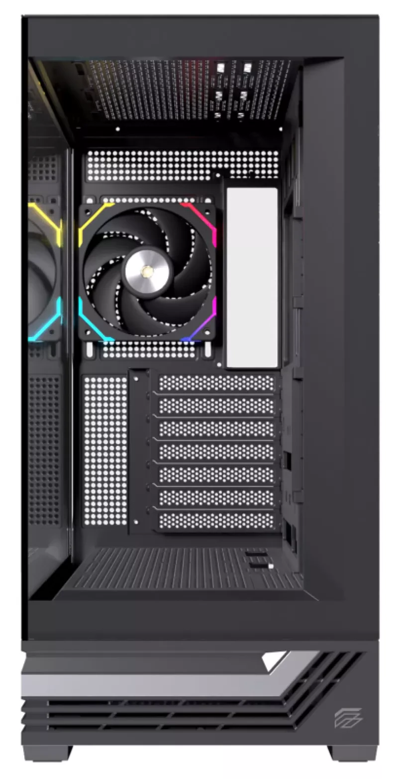 Caixa Atx Einarex Prisma S800 Rgb 4 Ventoinhas Preto Excs Pr 700r B