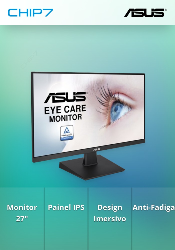 Monitor Asus VA27EHE 27P FHD IPS, Frameless, Flicker free, Low Blue ...