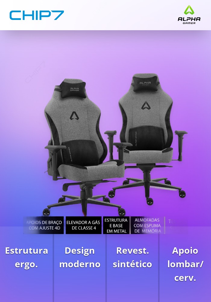 Cadeira Alpha Gamer Nebula XL - AGNEBULAXL | CHIP7