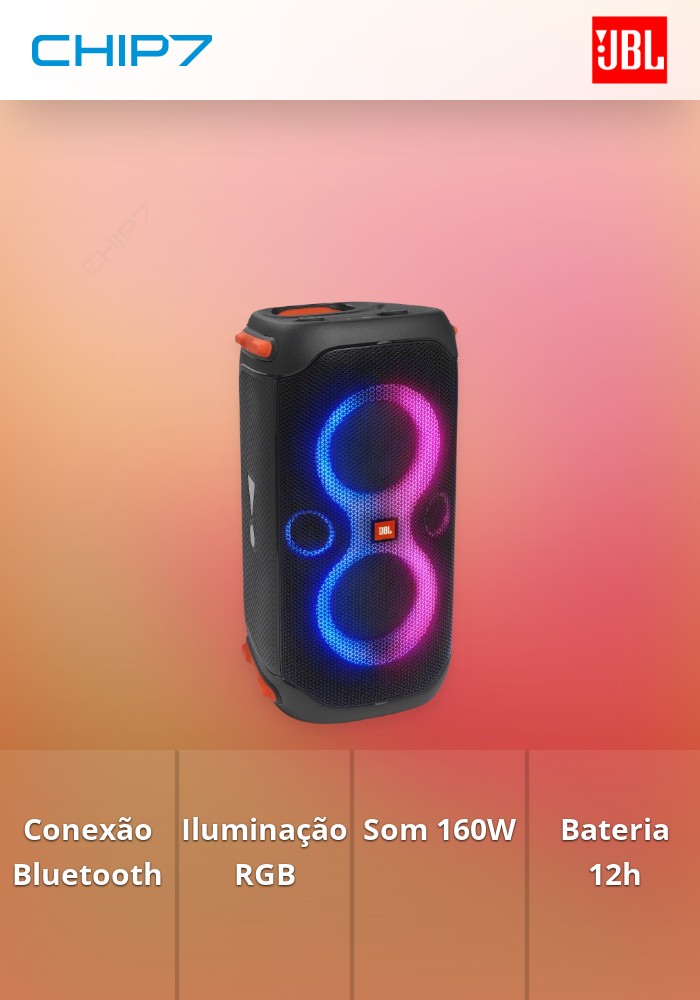 JBL COLUNA BLUETOOTH PARTY BOX 110 #JBL SOUND PROMO# | CHIP7