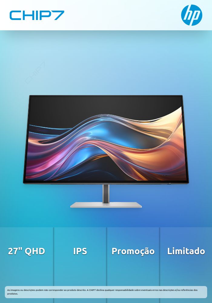 Monitor HP - 27" 2K Quad HD IPS / 120Hz / 5ms - S7 Pro 727PQ | CHIP7