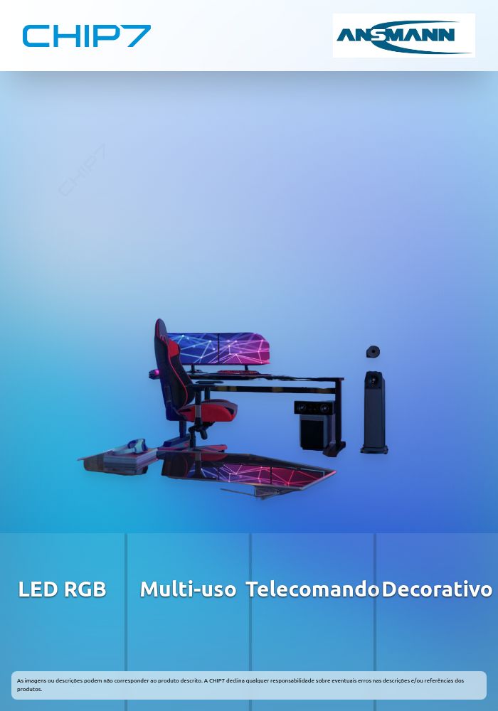 LAMPADA LED DE CANTO P/CHAO RGB ANSMANN | CHIP7