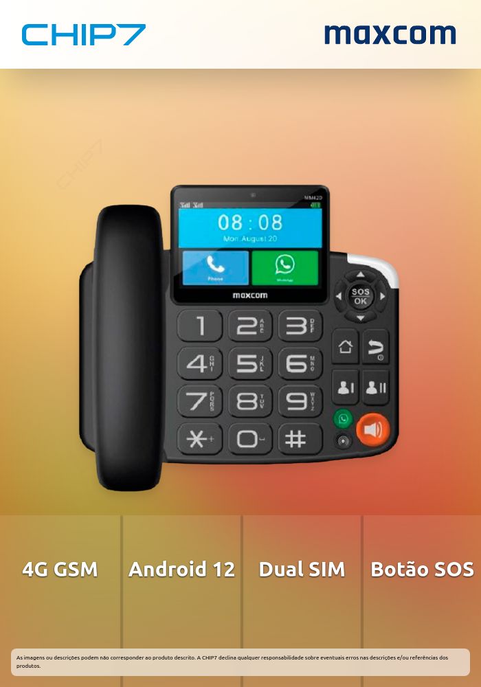 MAXCOM PHONE 4G 3.97" 1400mAh VOLTE WIFI ANDROID VIDEOCONFERENCE MM42D ...