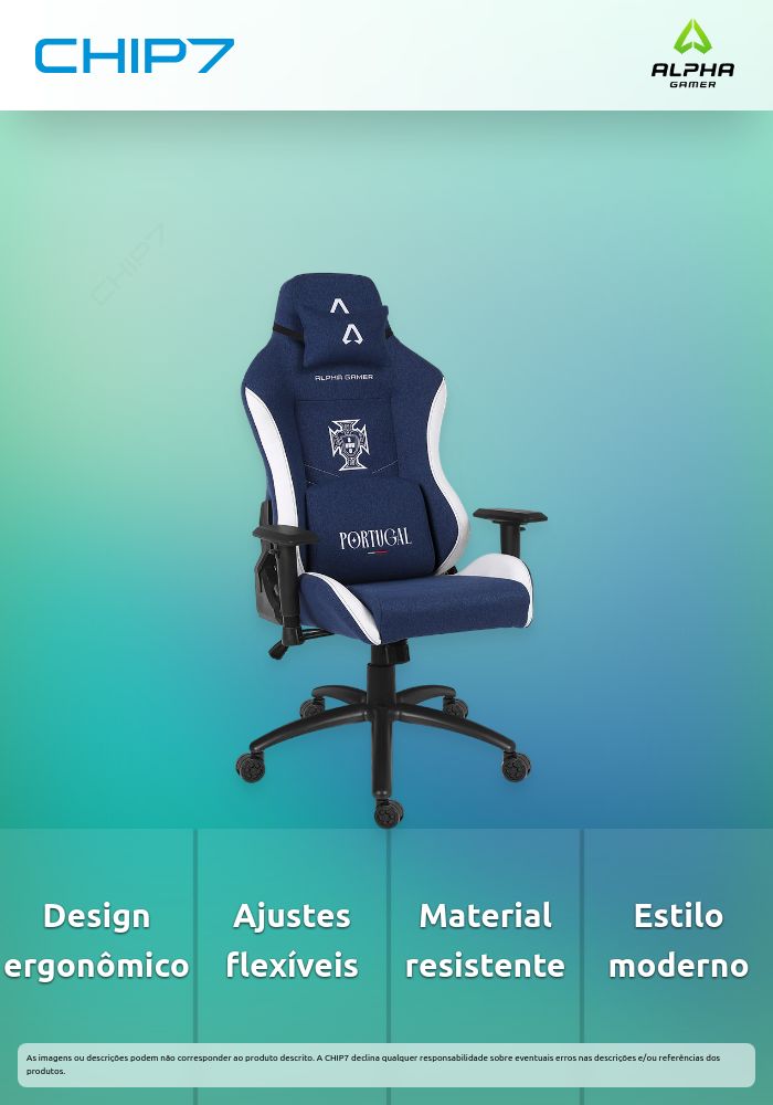 Alpha Gamer Portugal 24 - Cadeira Gaming | CHIP7