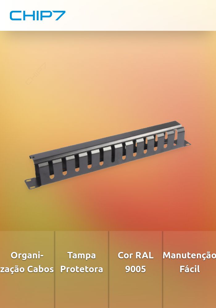 Gerenciamento de cabos WP Rack 2U com tampa preto RAL 9005 - WPN-ACM ...