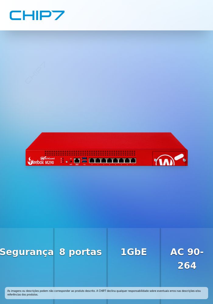 WatchGuard Firebox M290 - Dispositivo de segurança - com 3 anos de ...
