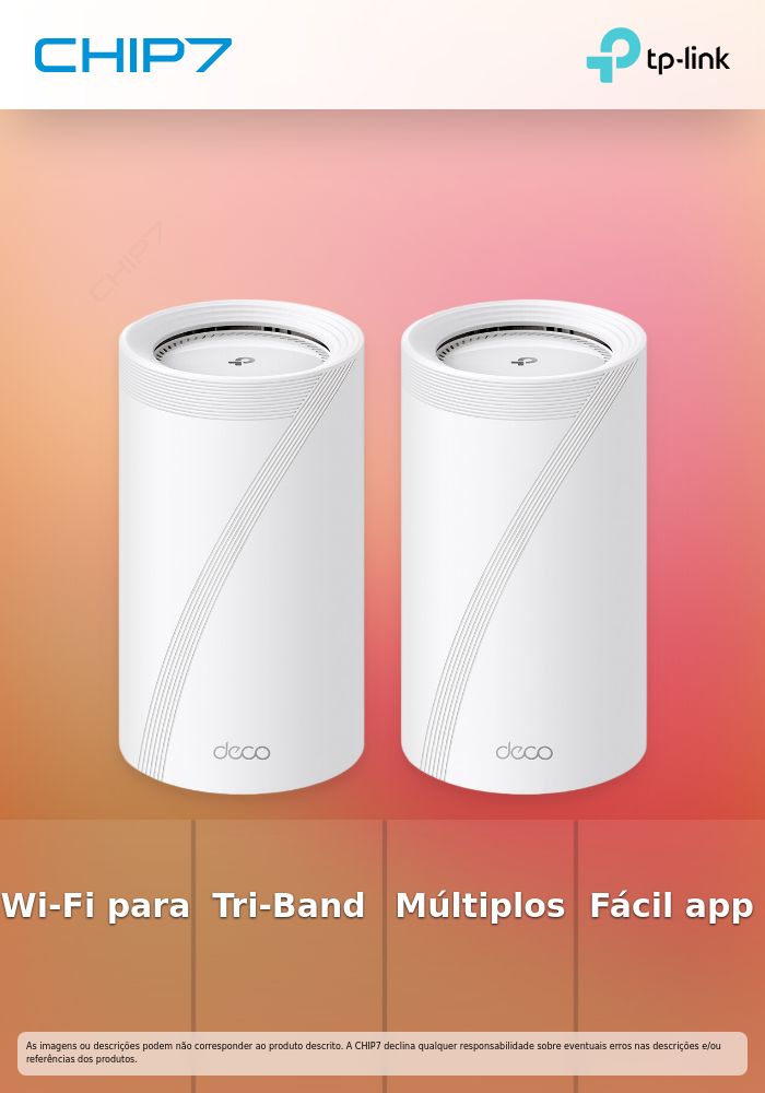 Deco BE85 x2 BE19000 Tri-Band Whole Home Mesh WiFi 7 System | CHIP7