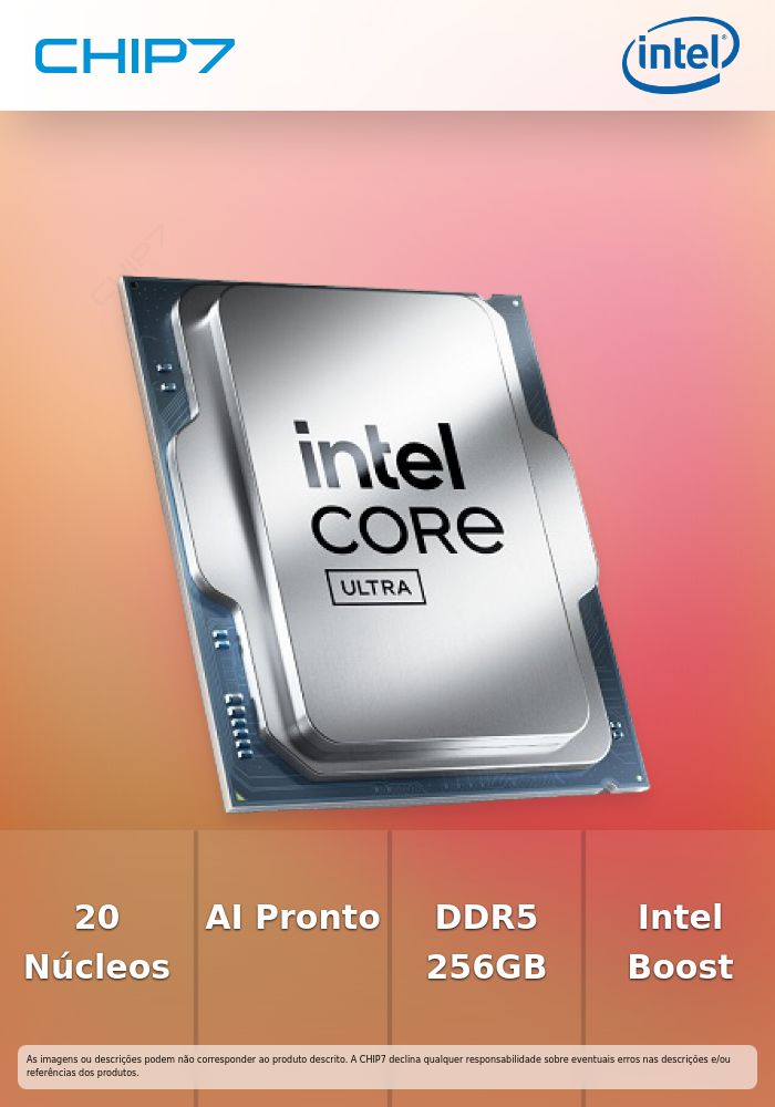 ULTRA 7 265F LGA1851 2.45.3GHZ 30MB 8P+12E 65/182W TRAY | CHIP7