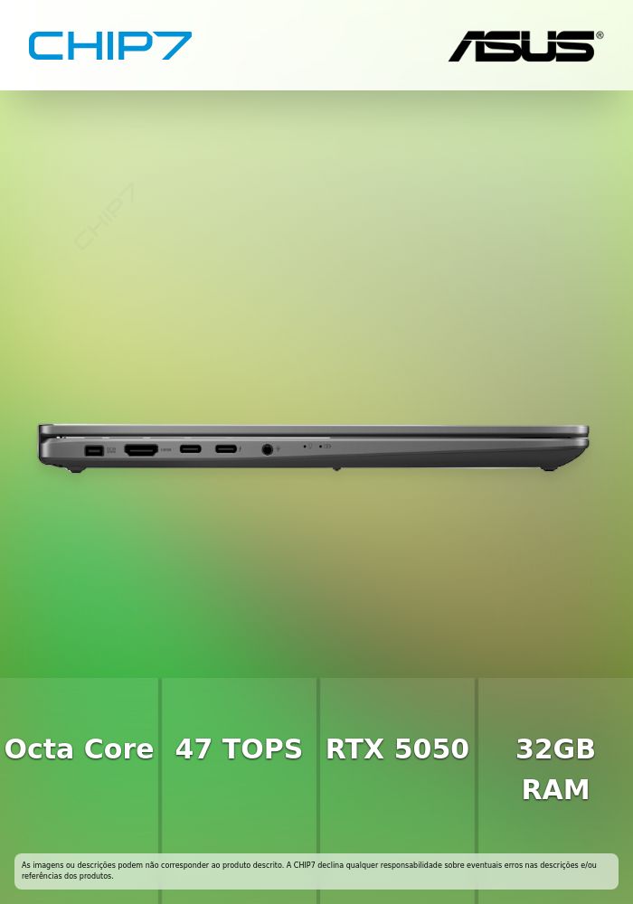 Portátil ASUS - Intel Ultra 7 258V / NVIDIA RTX 5050 8GB / 32GB RAM ...