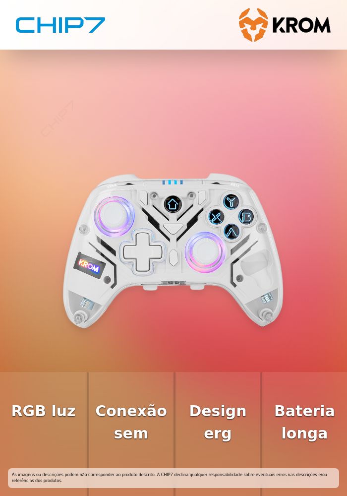 Krom Krystal RGB Advanced Wireless Gamepad | CHIP7