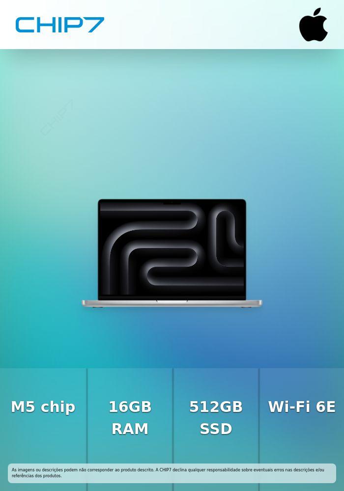 CTO/MBP14" M5 SLV/M5 10C_10C/16GB/512GB/Std Glass/PT/No PA/SW None | CHIP7