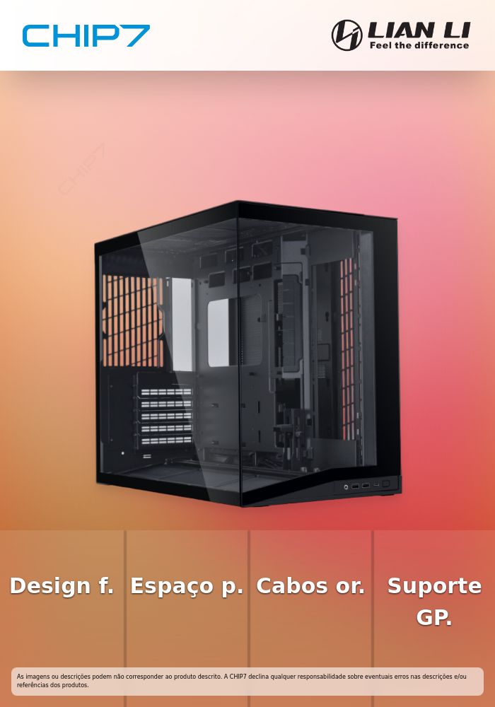 Caixa ATX Lian Li O11 Mini V2 Flow Preto | CHIP7