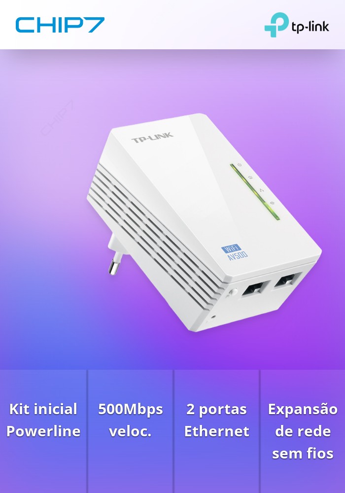 Tp-Link Powerline Av500 2-Port Wifi Powerline Adapter Starter Kit | CHIP7