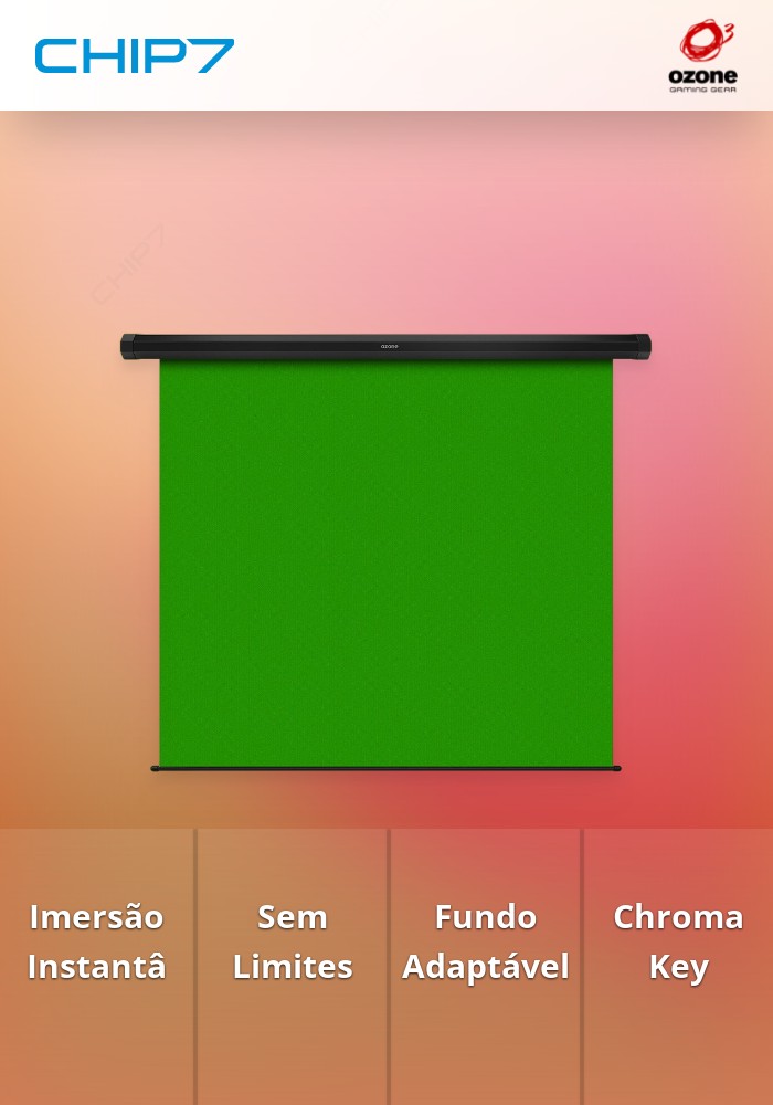 Tela Green Screen Ozone CHROMA X80 | CHIP7