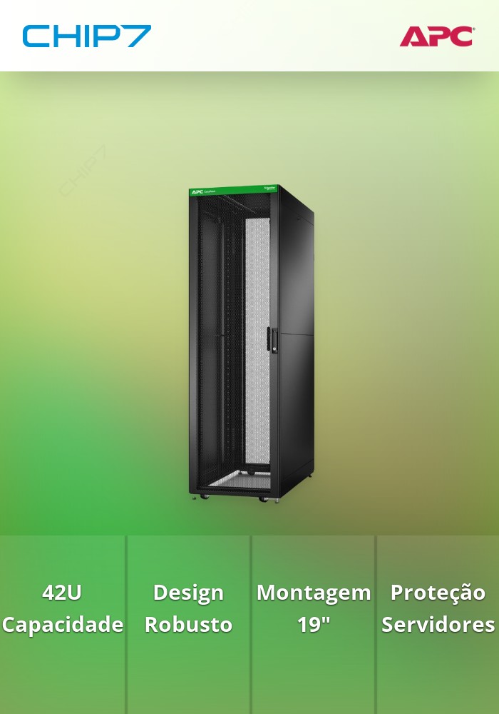 APC Easy Rack 600mm/42U/1100mm, with Roof, Side panel,castors,feet and ...