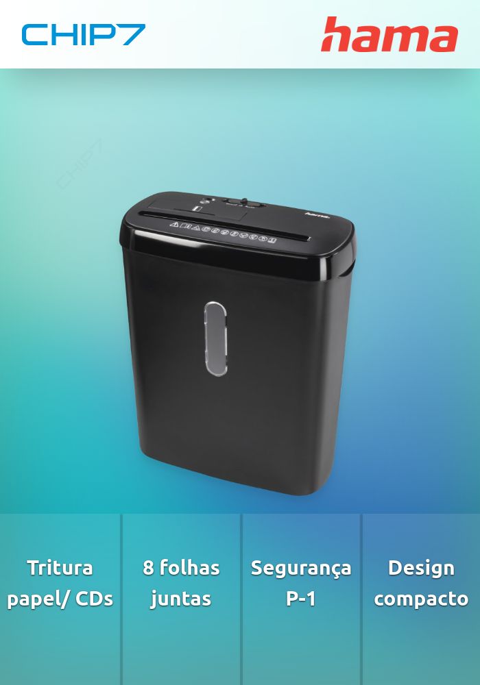 HAMA S8CD PAPER AND CD SHREDDER - 50542 | CHIP7