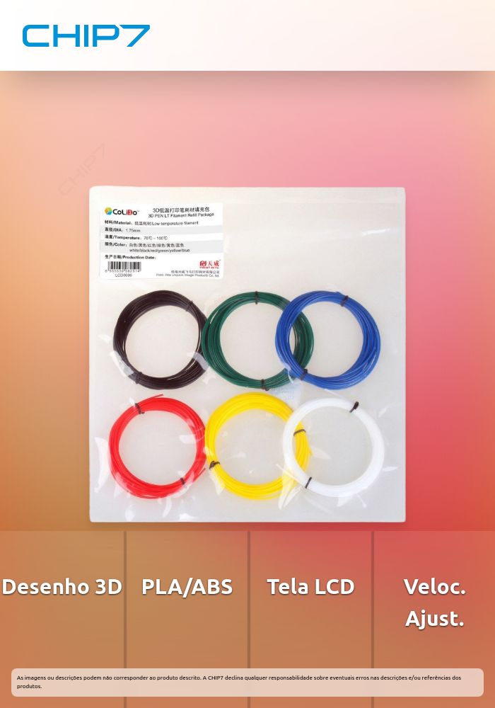 3D-PEN LT FILAMENTO COL3D-LCD0726 | CHIP7