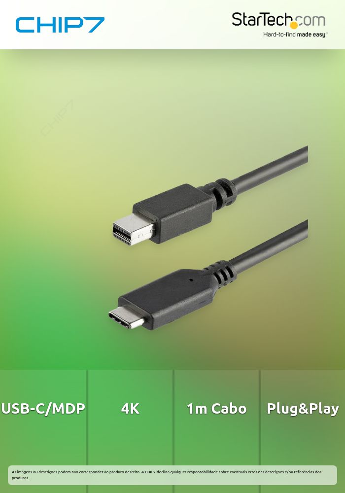 CABLE 1M USB-C A MDP 4K | CHIP7