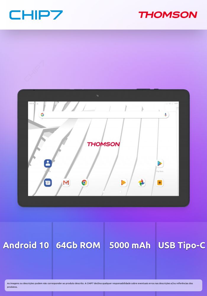 THOMSON TABLET TEOX 10 10.1" 3GB 64GB TEOX10-3BK64 | CHIP7
