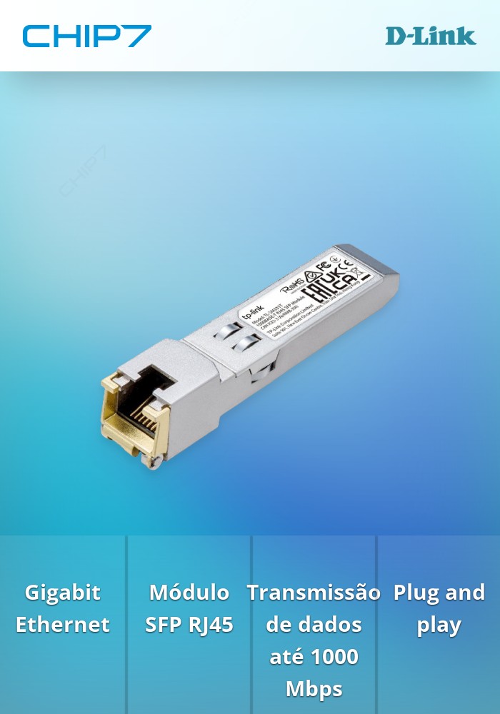 TP-LINK 1000BASE-T RJ45 SFP MODULE | CHIP7