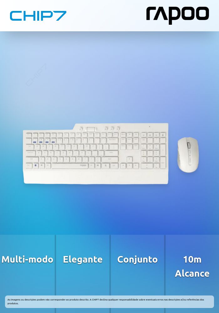 RAPOO 8200T MULTI-MODE WIRELESS DESKTOP COMBO SET (KEYBOARD + MOUSE ...