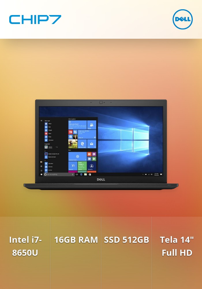 Portátil Recondicionado Dell Latitude 7490 i7-8650U 16Gb 512Gb SSD 14 ...