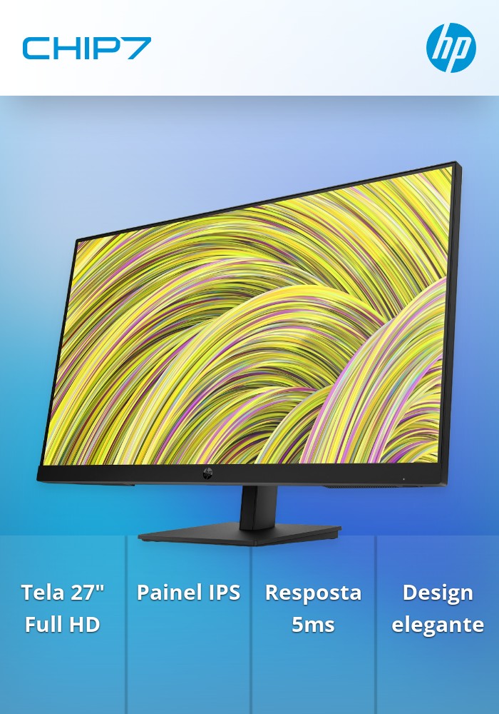 Monitor HP - 27" Full HD IPS / 5ms / 1x DisplayPort 1.2 1x HDMI 1.4 1x ...