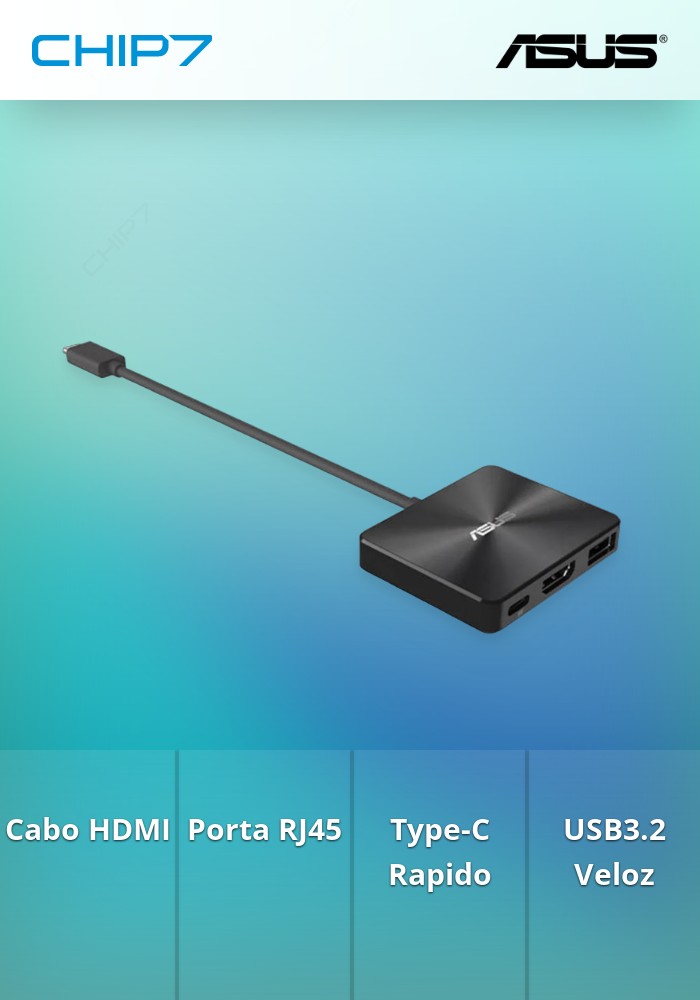 Dock Station Type-C Asus DC100 MINI - HDMI + RJ45 + Type-C + USB3.2 ...