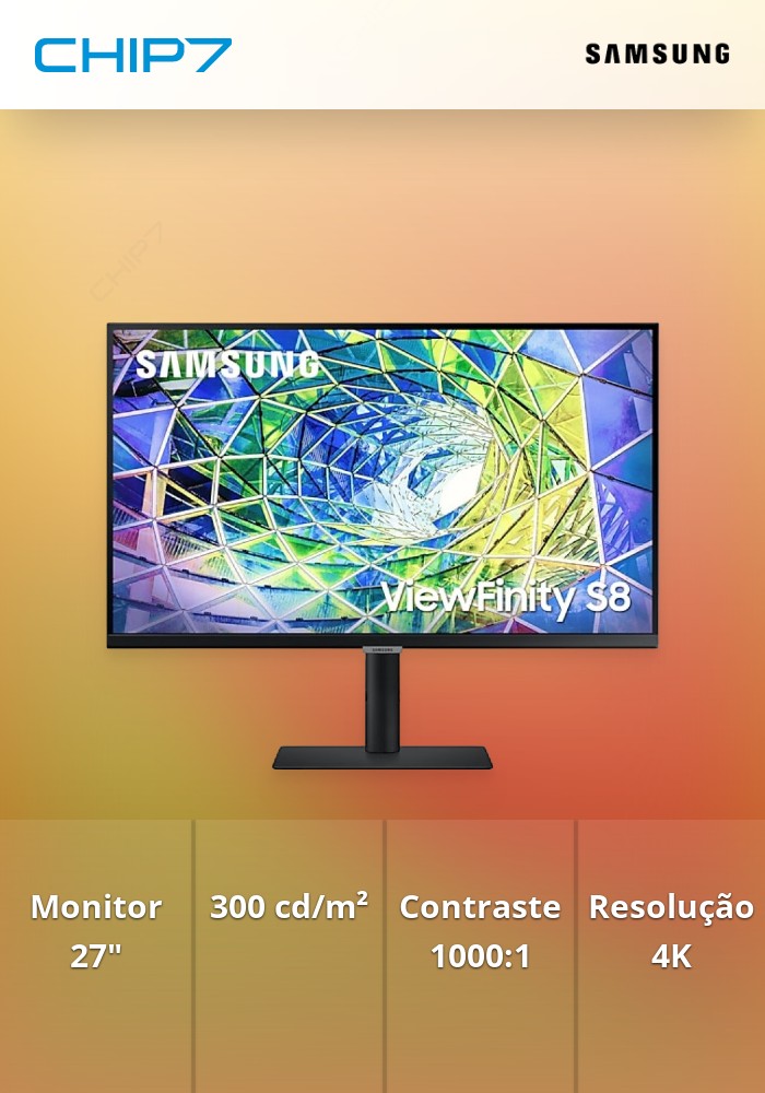 Monitor Samsung - 27" 4K Ultra HD / 5ms / HDR10 / 1x HDMI 1x DP 1x USB ...