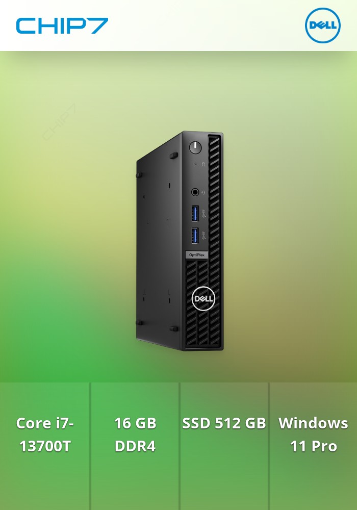 Mini PC DELL - I7 13700T / 16GB RAM / 512GB SSD / Windows 11 Pro ...
