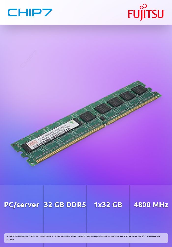 DIMM FUJITSU 32GB (1x32GB) 1Rx4 DDR5-4800 R ECC | CHIP7
