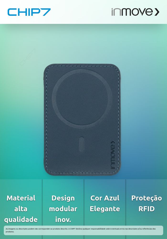 Holder INMOVE Magwallet+ Azul Escura | CHIP7