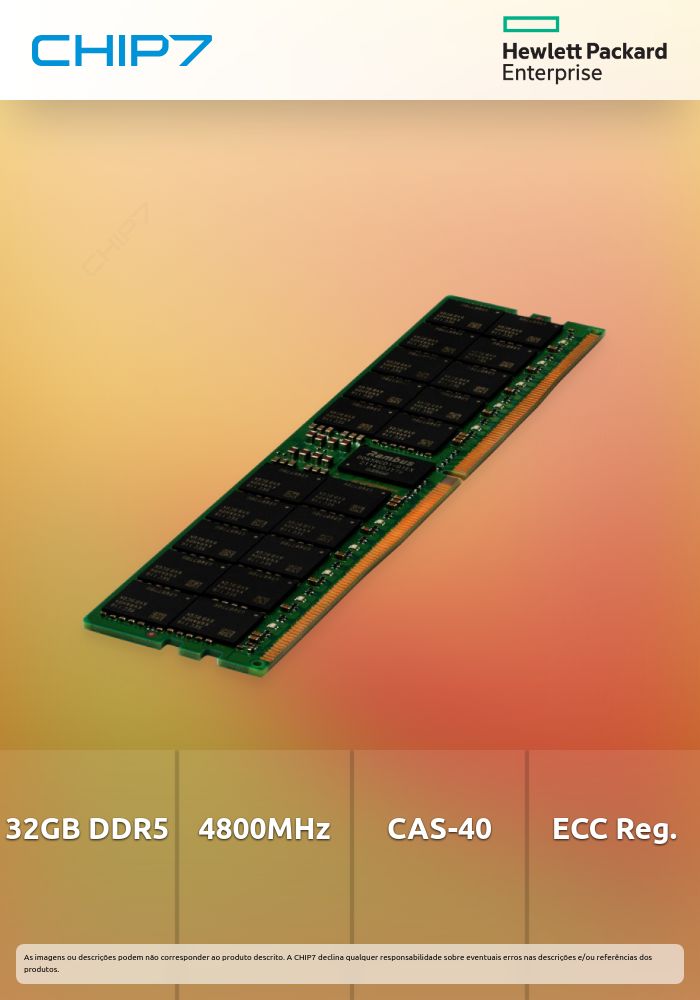 HPE 32GB (1x32GB) Dual Rank x8 DDR5-4800 CAS-40-39-39 EC8 Registered ...