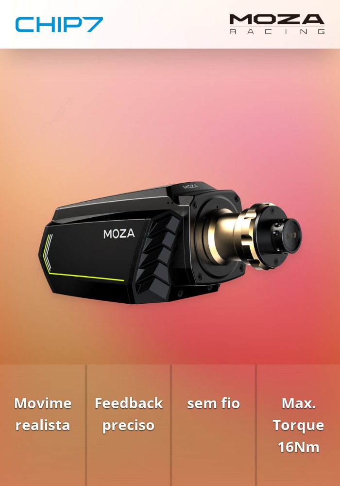 MOZA R16 Direct Drive Wheelbase (16nm) | CHIP7