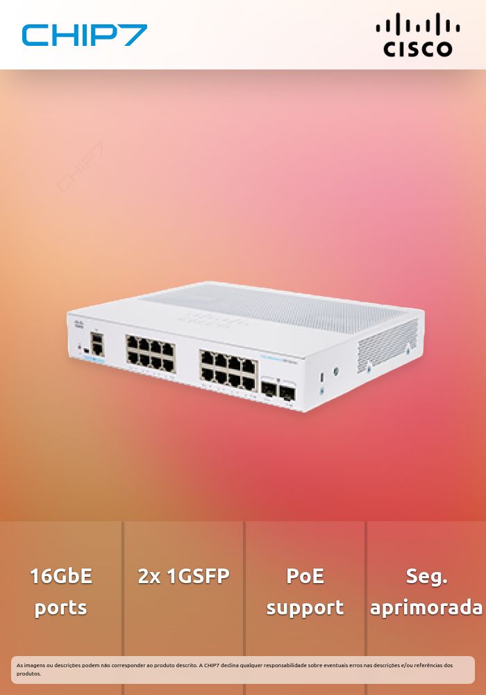 CBS350 MANAGED 16-PORT GE 2X1G CPNT | CHIP7