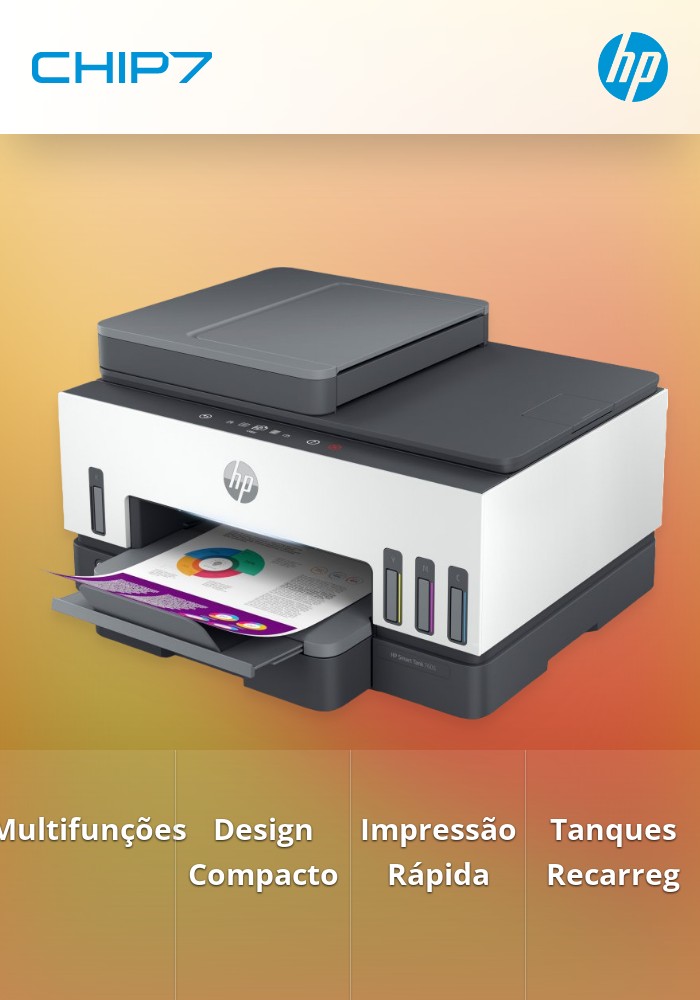 Impressora HP Smart Tank 7605 AIO Wireless | CHIP7