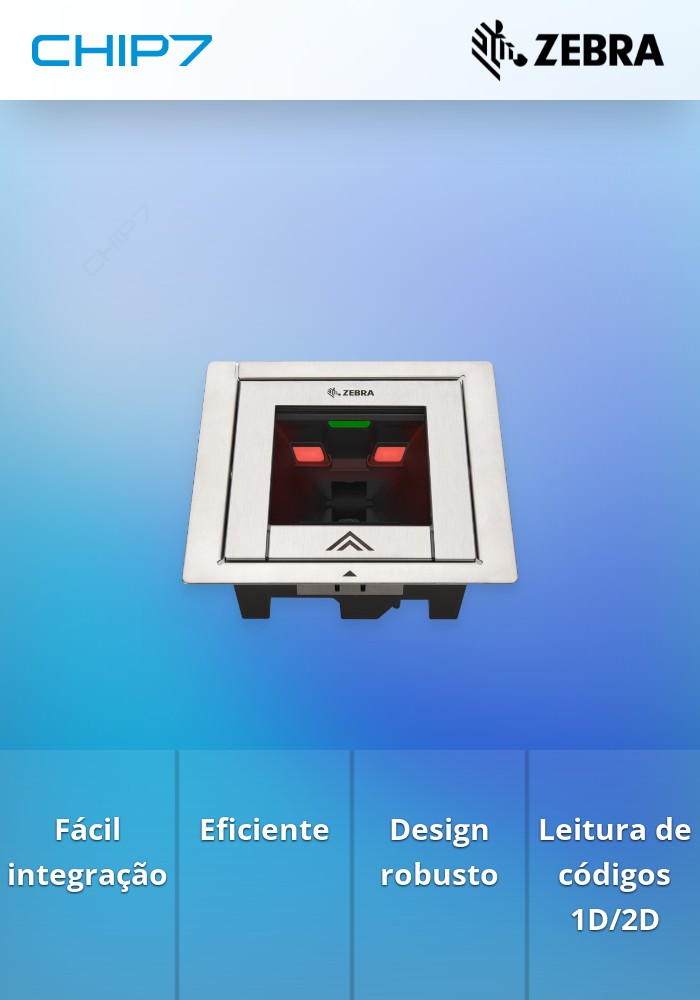 Scanner horizontal de plano único Zebra SP72-H | CHIP7