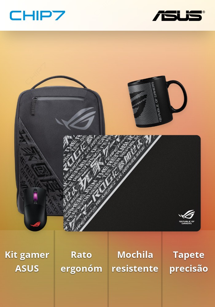 Bundle Gaming ASUS ROG Crate Pack - Rato ROG Keris + Mochila ROG ...