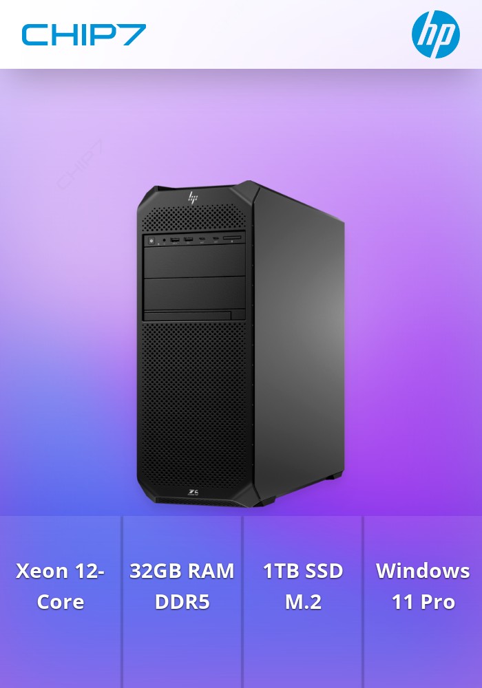 Workstation HP Z6 G5 TWR - Intel Xeon W5-3423 12-Core 3.20GHz / 32GB ...