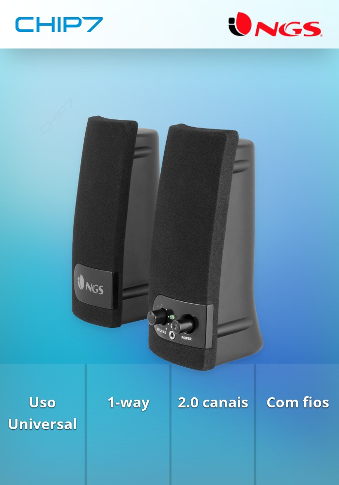 NGS COLUNAS SOUNDBAND 150 2+2 4W RMS USB BLACK | CHIP7