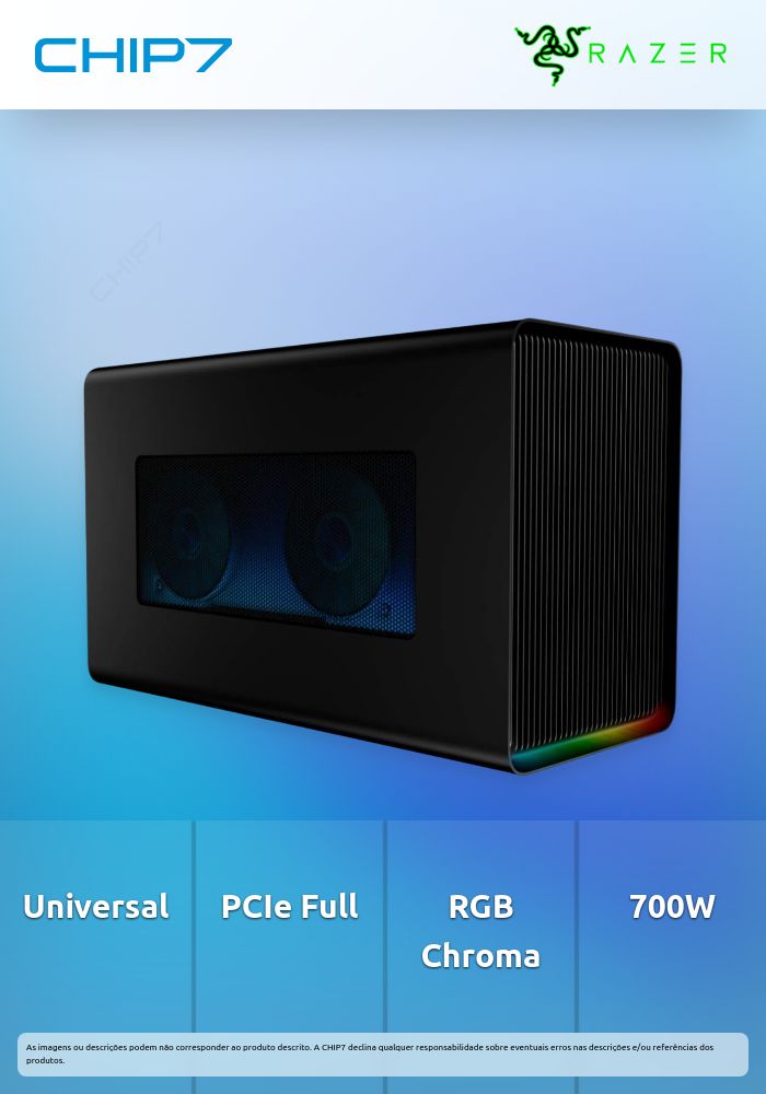 Caixa Placa Gráfica Externa eGPU RAZER Core X Chroma UK Cor | CHIP7